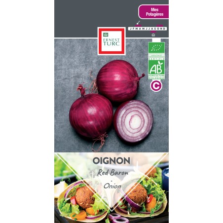 Oignon ROUGE RED BARON Bio 🌱 Livraison Gratuite